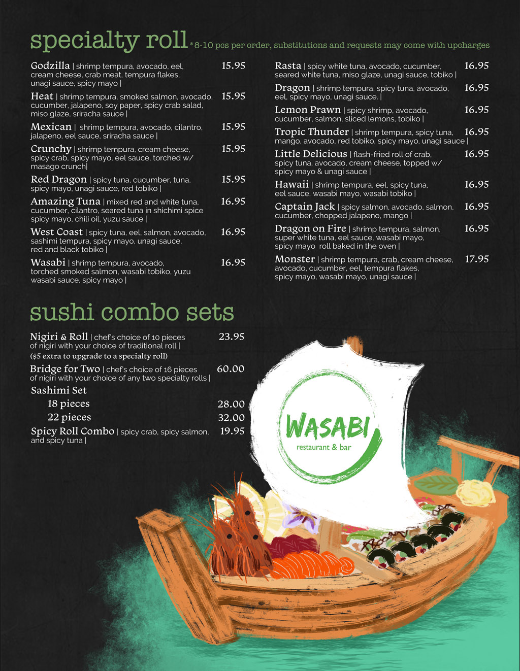 Wasabi Restaurant Bar Menu Order Online Wasabi Restaurant Bar Menu Order Online